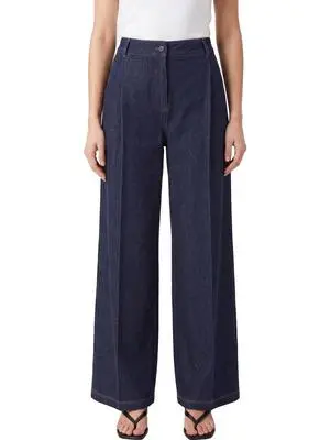 Max Mara Wide-leg Denim Trousers - Blue