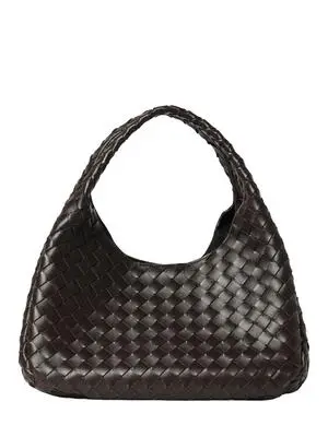 Bottega Veneta Woven Leather Shoulder Bag - Brown