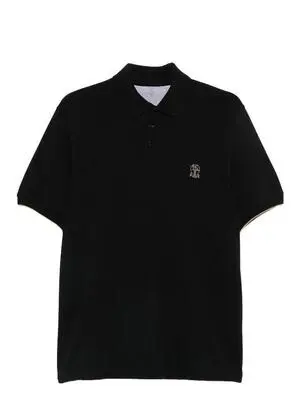 Brunello Cucinelli Polo Shirts - Black