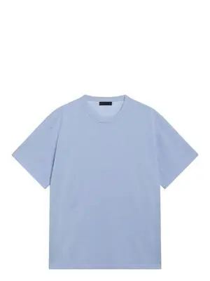 Prada Sky Cotton T-shirt - Blue