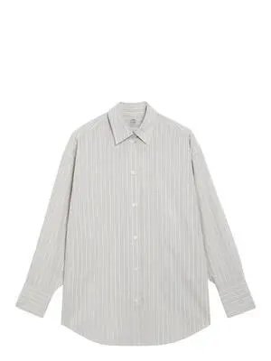 TOTEME TOTEME Striped Viscose And Silk Blend Shirt Multicolor