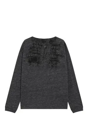 MAISON MARGIELA Long Sleeve Cotton T-shirt - Gray