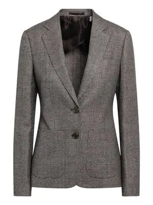 Burberry Prince Of Wales Wool-blend Single-breasted Jacket - Cream
