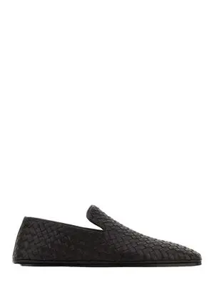 Bottega Veneta Woven Leather Sandals - Brown