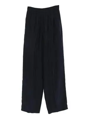 Prada Silk Wide Leg Pants - Blue