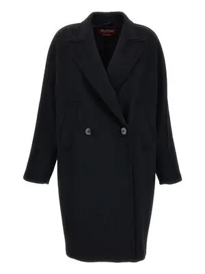 Max Mara Double Breasted Coat - Black