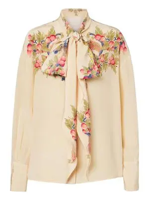 Etro Floral Silk Blouse - Yellow