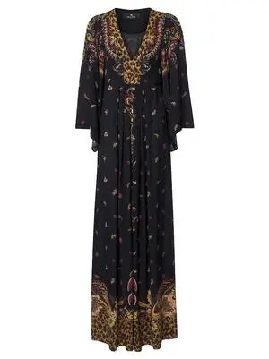 Etro Printed Maxi Dress - Black