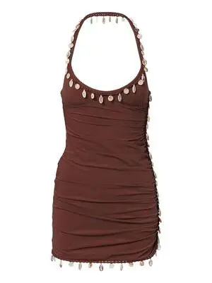 CHRISTOPHER ESBER Christopher Esber Embellished Jersey Minidress