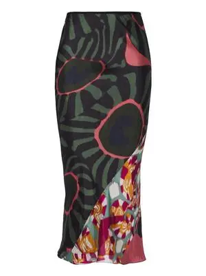 Dries Van Noten Printed Midi Skirt - Multicoloured