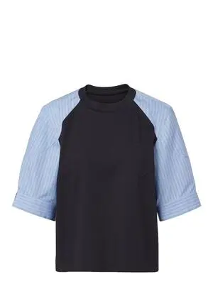 SACAI Sacai Striped Cotton T-Shirt