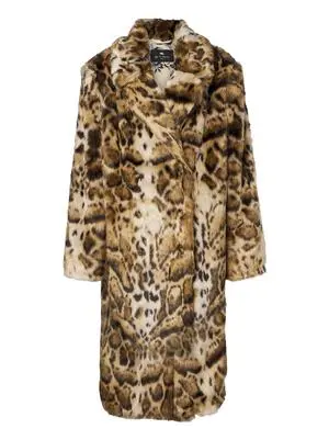 Etro Leopard-print Faux Fur Coat - Multicoloured