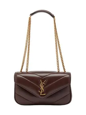 Saint Laurent Loulou Mini Shoulder Bag - Brown