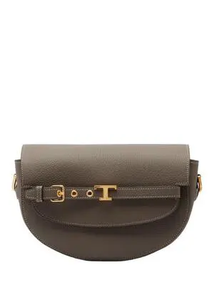 TOD'S Timeless Leather Crossbody Bag - Brown