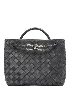 Bottega Veneta Andiamo Suede Top-handle Bag - Grey