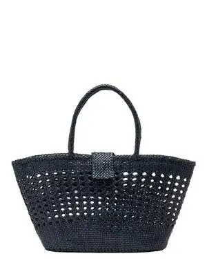 Rixo Dragon Diffusion Lucine Leather Tote Bag - Blue