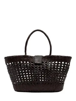 Rixo Dragon Diffusion Lucine Leather Tote Bag - Brown