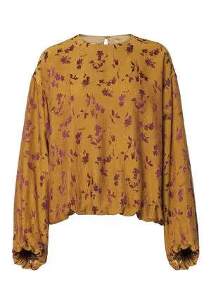 Dries Van Noten Floral Print Blouse - Yellow