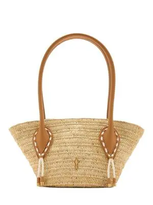 CHRISTIAN LOUBOUTIN Christian Louboutin Venus Mini Raffia Tote Multicolor