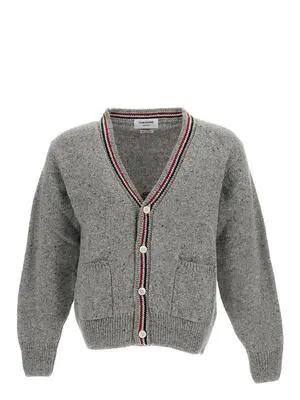Thom Browne Grey Knitwear Cardigan - Multicolor
