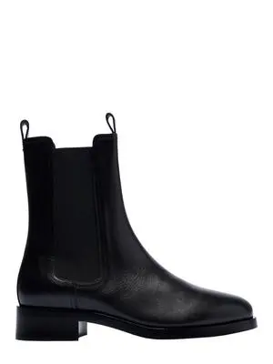 AeydĒ Caspar Leather Ankle Boots - Black