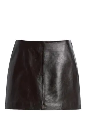 ARMA Melody Palermo Leather Mini Skirt - Brown