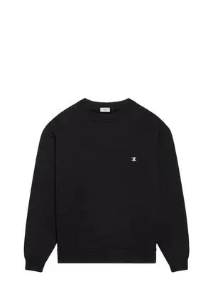 CELINE CELINE Cotton Fleece Sweatshirt With Triomphe Embroidery