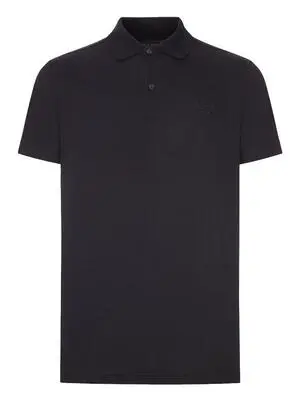 Gucci Cotton Jersey Polo Shirt With Embroidery - Black