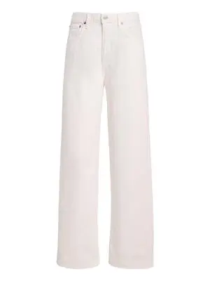 AGOLDE Ren Rigid Mid-rise Straight-leg Jeans - White