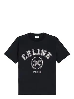 Celine Long-sleeved Cotton Jersey T-shirt - Black