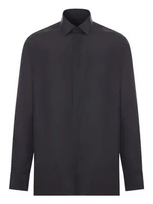 TOM FORD Silk Charmeuse Shirt - Black