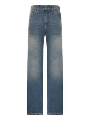 Miu Miu Five Pocket Straight Leg Jeans - Blue