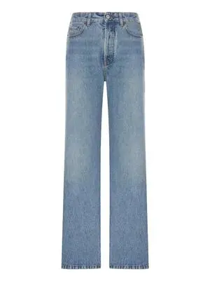 Miu Miu Five Pocket Straight Leg Jeans - Multicolor