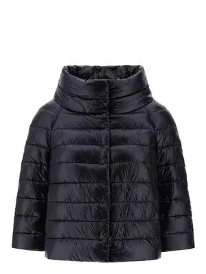 Herno Sofia Mini Hood Ultralight Nylon Jacket - Black