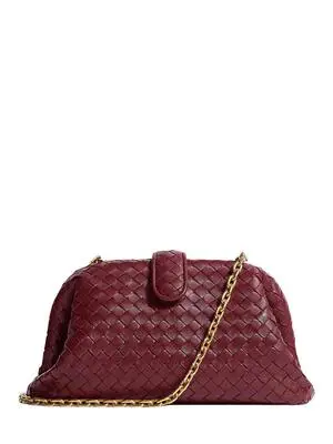 Bottega Veneta Lauren 1980 Small Clutch - Red