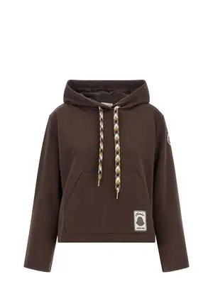 Moncler Maxi Drawstring Hoodie - Brown