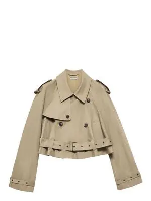 JW Anderson J.W. Anderson Cropped Trench Coat Multicolor