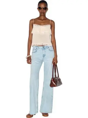 REFORMATION Reformation Masiey Lace Trimmed Camisole Ivory