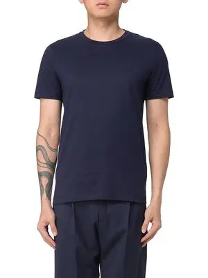DONDUP Cotton T-shirt With Mini Logo - Blue