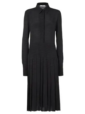 Fendi Midi Shirt Dress - Black