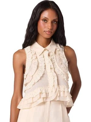 ASTR THE LABEL ASTR The Label Nienna Layered Ruffle Cropped Top