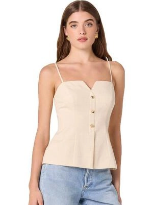 ASTR THE LABEL ASTR The Label Britta Spaghetti Strap V-Neck Top