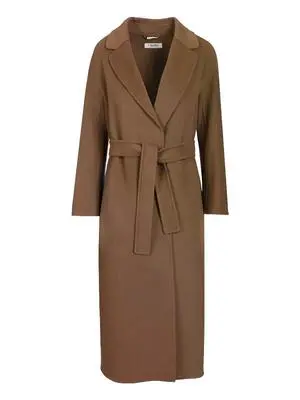 Max Mara Belted Wool Coat - Brown
