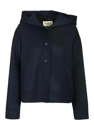 Max Mara Hooded Double-wool Jacket - Blue