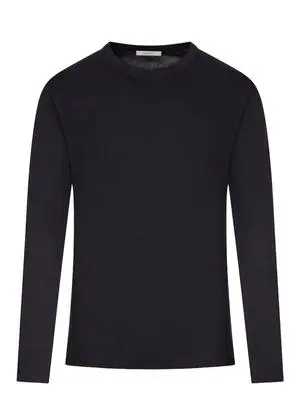 LEMAIRE Cotton Long-sleeve Sweater - Black