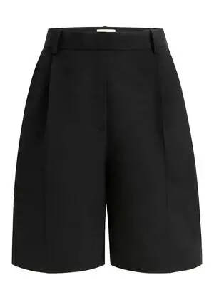 Khaite Auggie" Pleated Shorts - Black