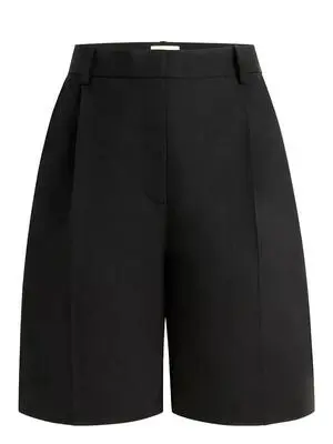 Khaite Auggie" Pleated Shorts - Black