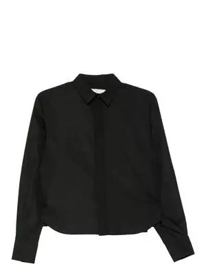 Sacai Button-up Twill Shirt - Black