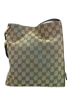 GUCCI Gucci 1990 GG Canvas Shoulder Bag