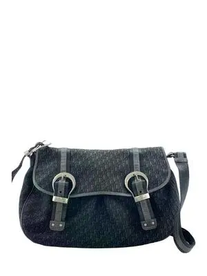 Dior Diorissimo Buckle Messenger Bag - Black